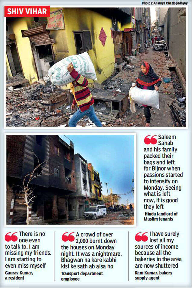 Riots in Delhi: Rioting mobs leave behind ghost town, over 3,000 houses ...