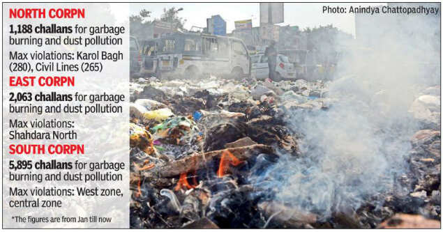 Delhi: All efforts lie waste as open burning continues unabated | Delhi ...
