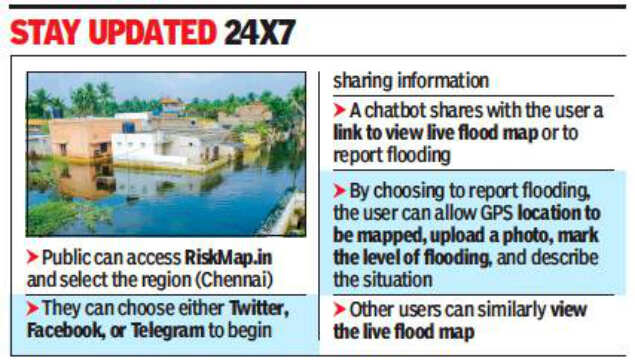Chennai gets rain ready with portal for real-time mapping of flooded ...