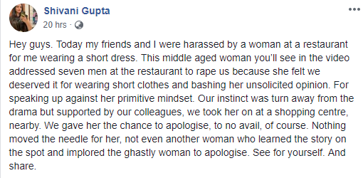 Rape Video Of Woman Publicly Shaming Girls For Wearing Short Dresses