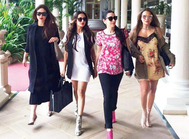 Pretty girls all in a row