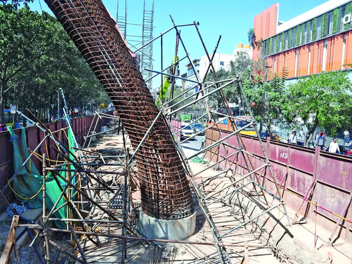 bmrcl: BMRCL to raise safety level of metro pillars