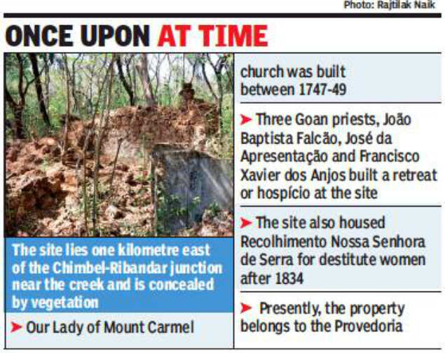 Mount Carmel: Mount Carmel ruins have tourism scope, save it: Chimbel ...