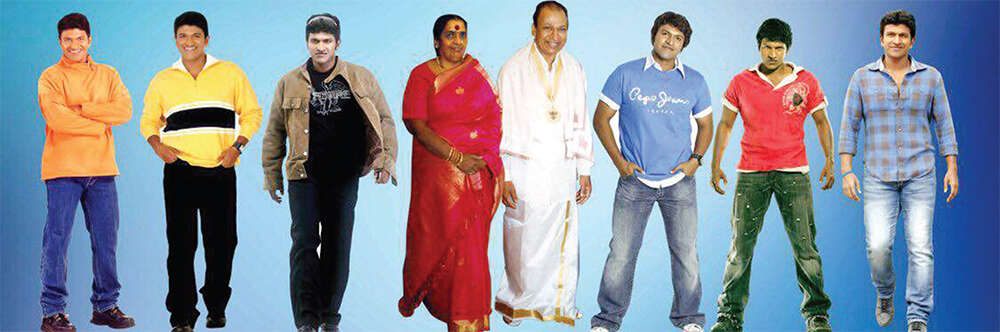 Puneeth: Multiple cutouts of Puneeth to promote ‘Dodmane Hudga’