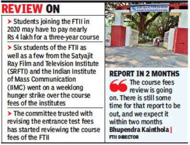 FTII, SRFTI entrance test fees relief for aspirants after stir | Pune ...