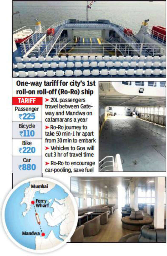 Mumbai: Get your car on 24x7 ship for Ferry Wharf-Mandwa | Mumbai News ...