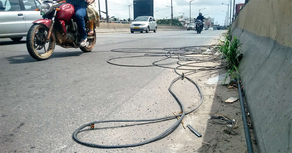 Stray cables the new nightmare for motorists on Outer Ring Road