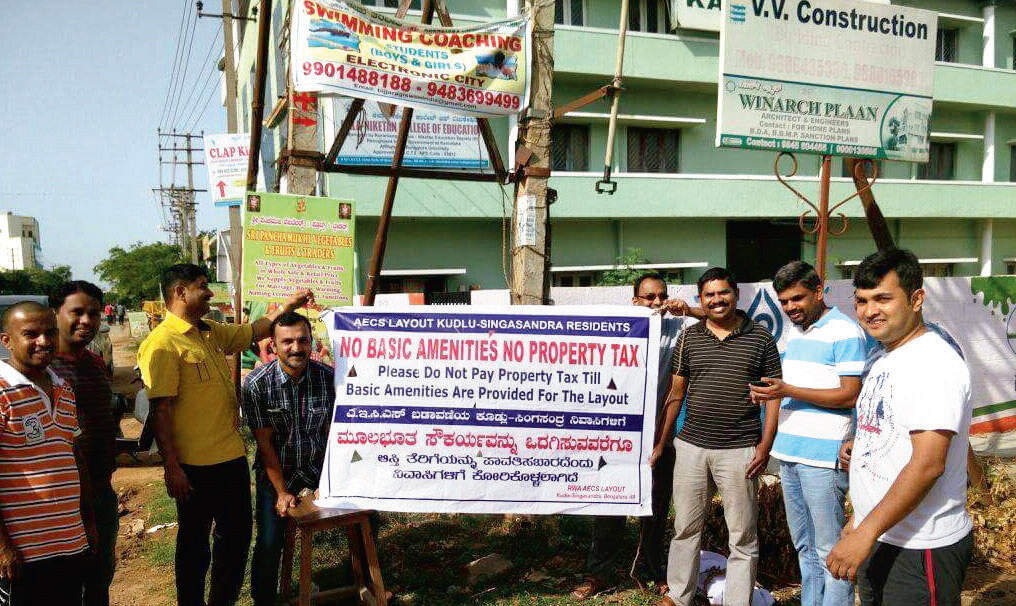 No amenities, no tax, say residents