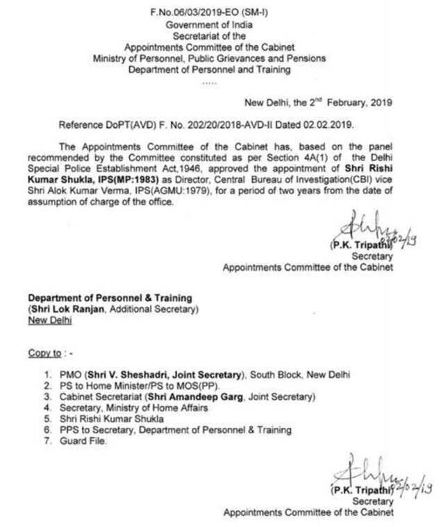Rishi Kumar Shukla: IPS officer Rishi Kumar Shukla appointed new CBI ...