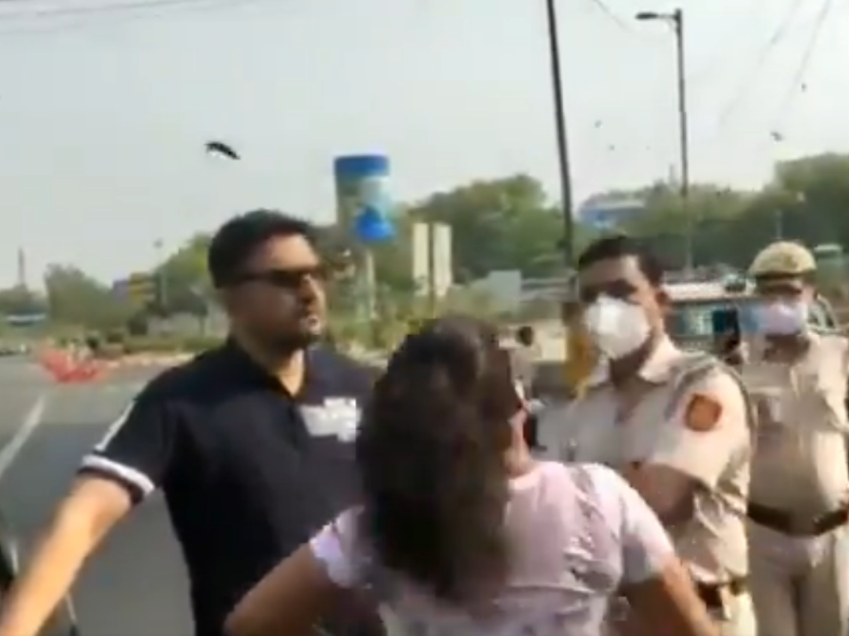 Watch Delhi Couple Stopped For Not Wearing Mask Inside Car