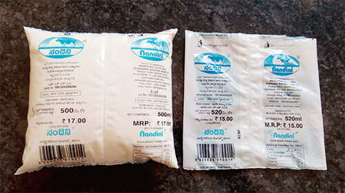 Less milk for more money in half-litres