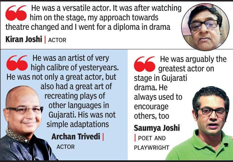 Gujarati actor Arvind Joshi passes away in Mumbai | Ahmedabad News - Times of India