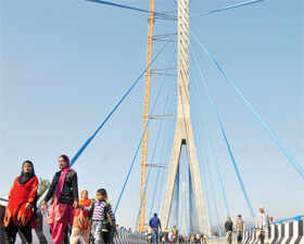 First bridge stayed by cables in J&K opened