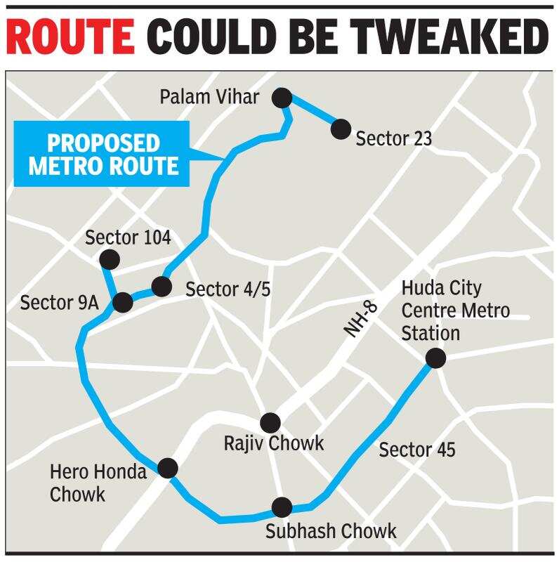 Agencies told to file inputs on metro plan | Gurgaon News - Times of India