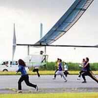 Pedal-powered plane aims for flight record