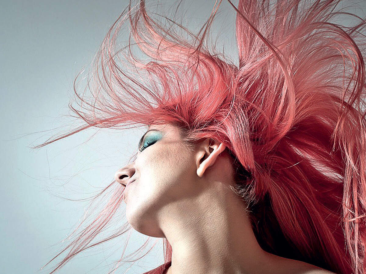 Taking extra care of a coloured mane