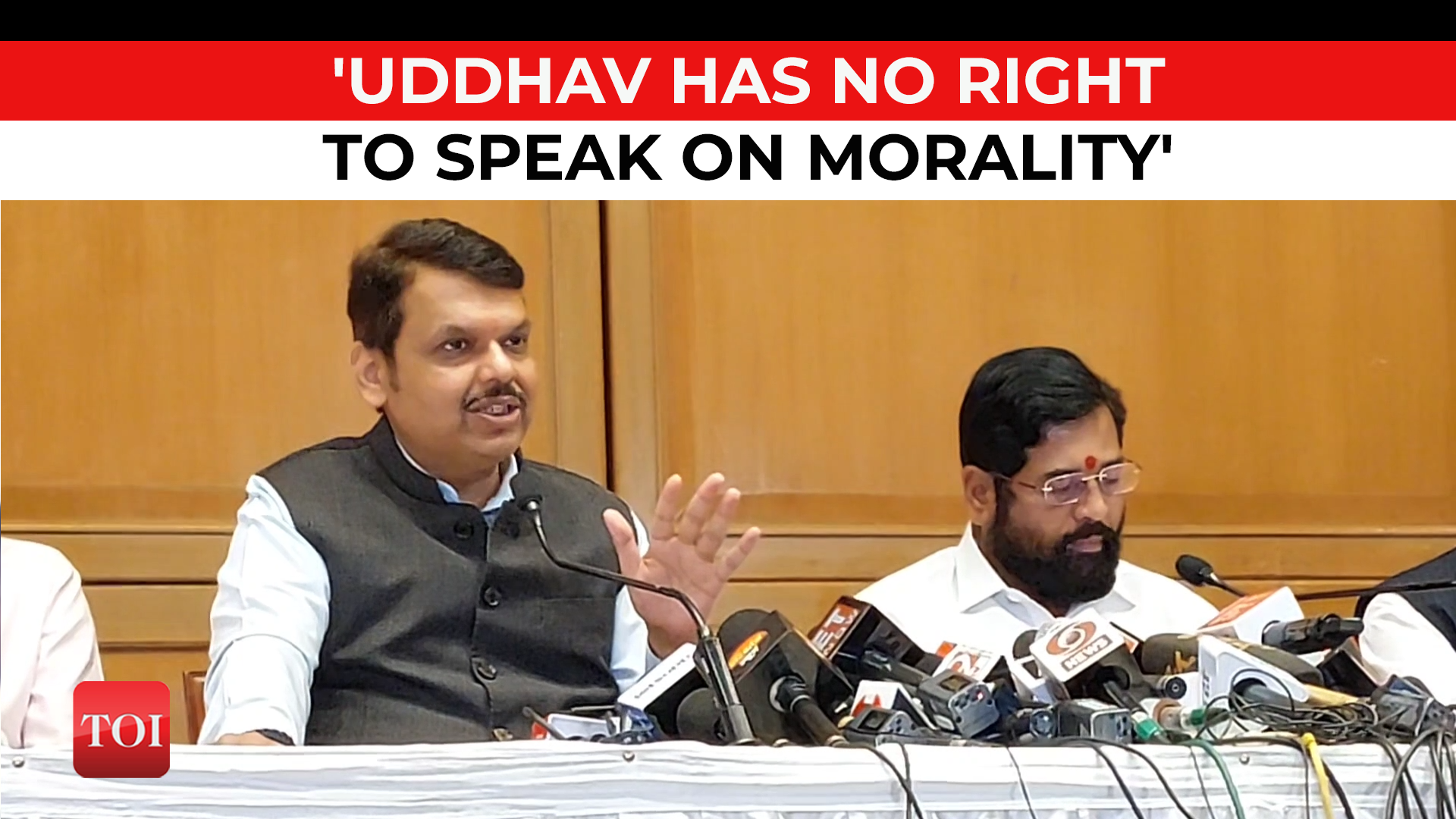 Devendra Fadnavis: 'Uddhav Thackeray had not resigned on moral grounds but due to fear' | TOI ...