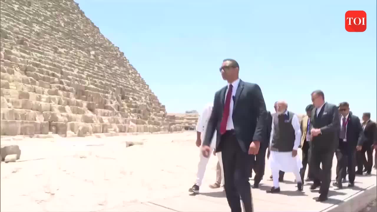 PM Modi tours Egypt's iconic Pyramids built by ancient Pharaoh's | News ...