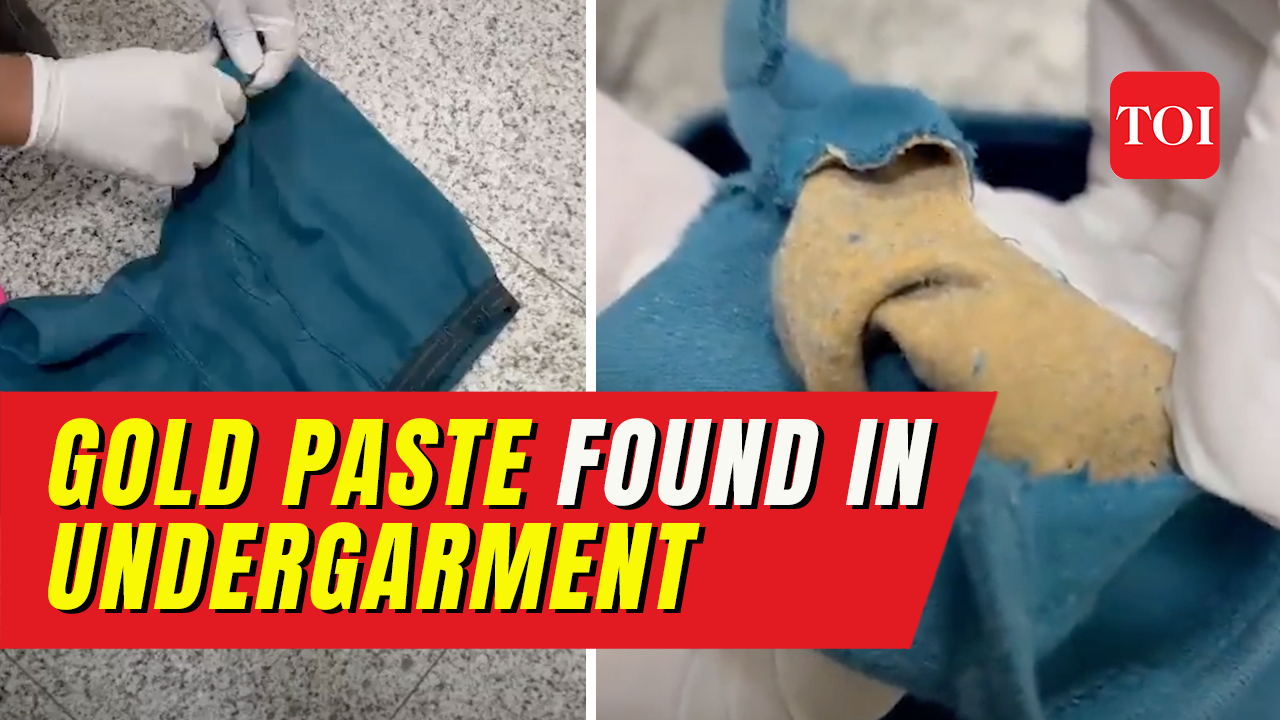 Watch: Man Smuggles Over 330 grams of Gold Paste In Underwear | TOI ...