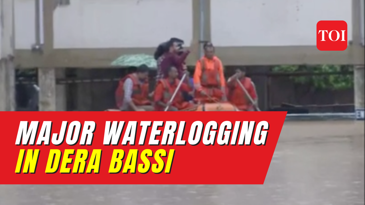 Heavy rains in Punjab’s Dera Bassi cause waterlogging in Housing ...
