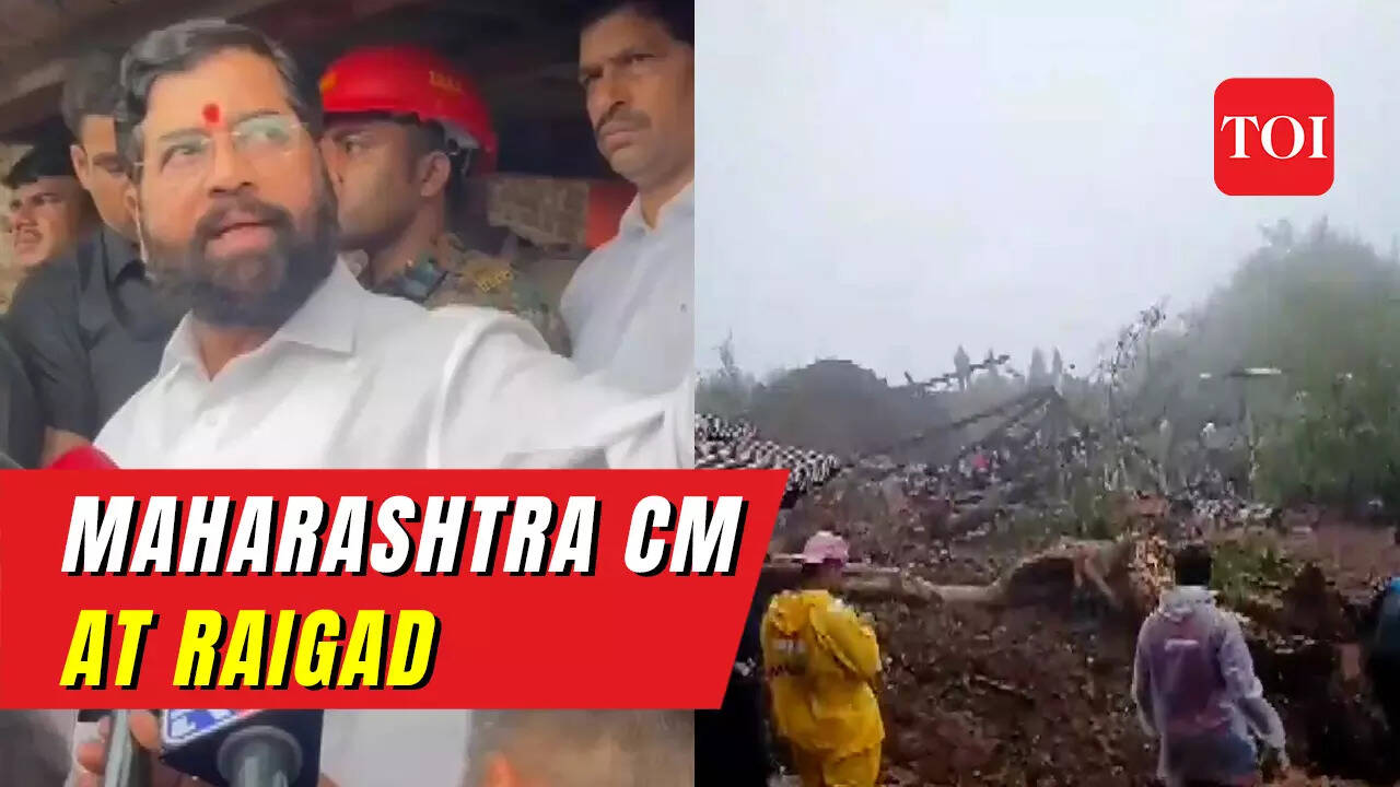 Eknath Shind: Tragic landslide in Maharashtra's Raigad- 5 dead, several trapped, Chief Minister ...