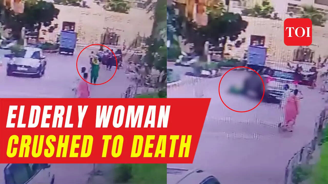 Cctv:ノイダ住宅団地で76歳女性が車にはねられ死亡 バイラルビデオ Nipponese