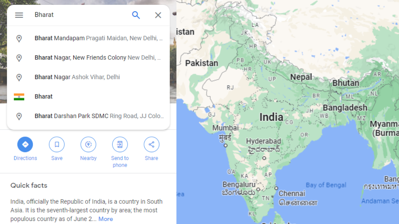extinction event: Along with India, Google Map now shows 'Bharat' as ...