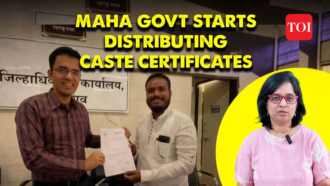 First Kunbi caste certificate issued in Dharashiv district amid Maratha ...