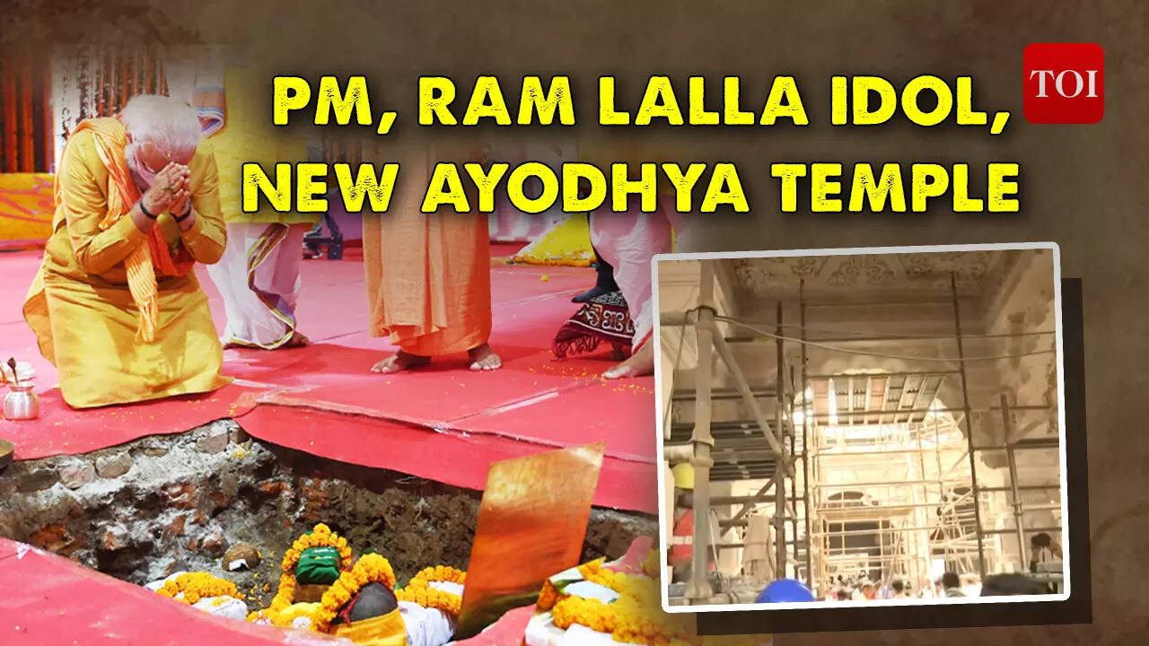 PM Modi's historic role, likely to carry Ram Lalla idol from makeshift ...