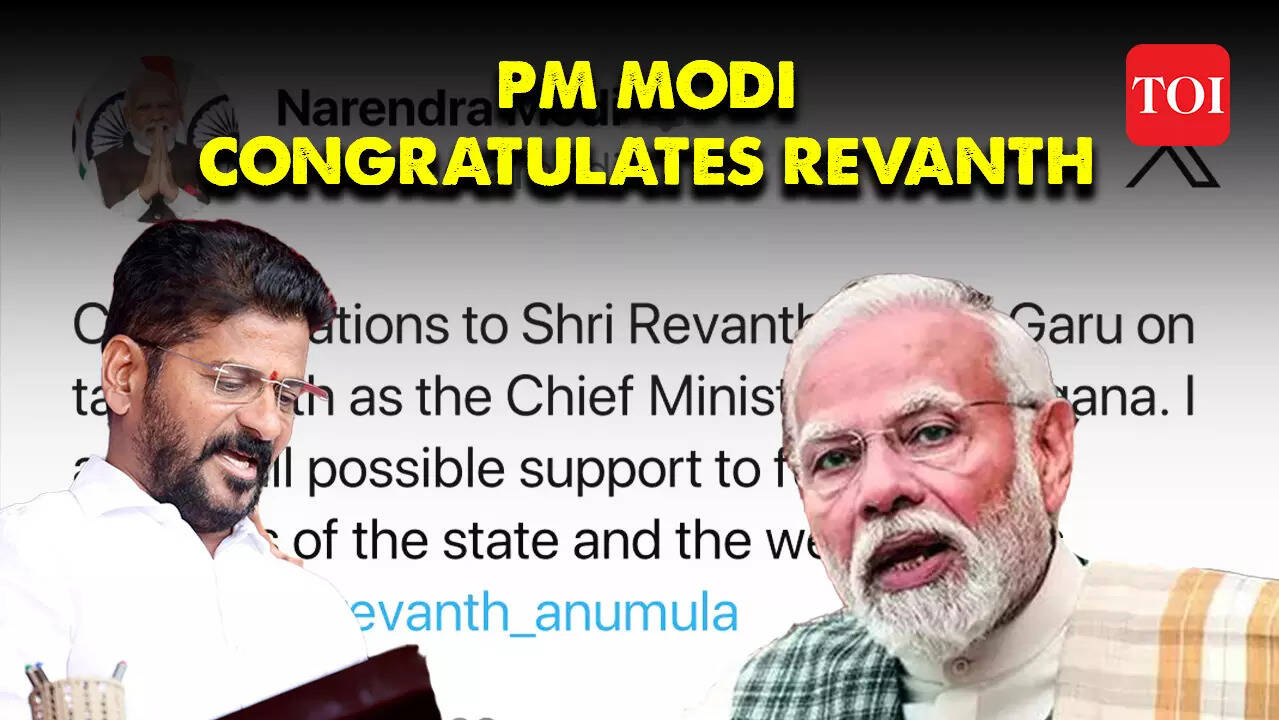 PM Modi extends congratulations to Telangana CM Revanth Reddy, assures ... PM Modi extends congratulations to Telangana CM Revanth Reddy, assures ...