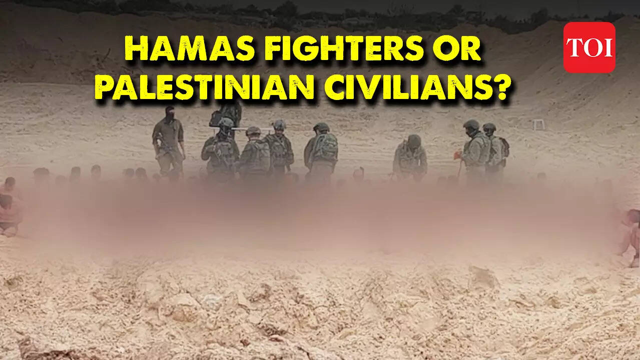 Israel-Hamas war: Viral videos of stripped Palestinian men in custody ...
