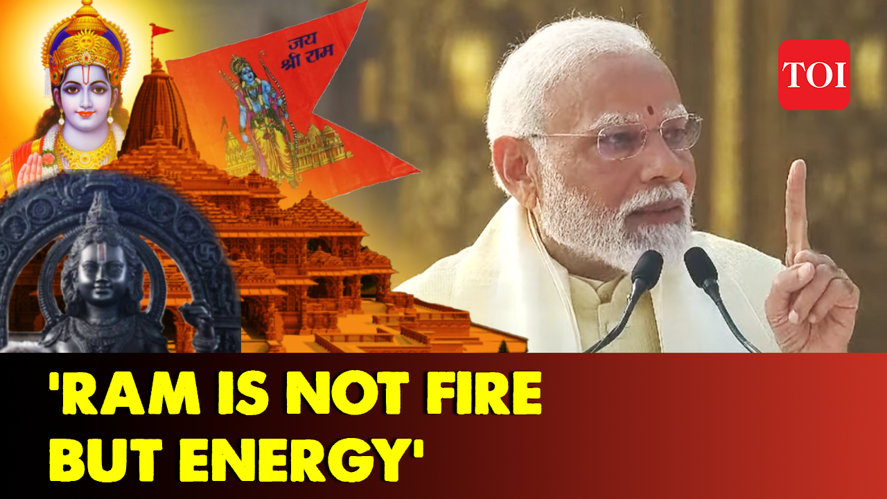 AYODHYA LIVE: 'Ram is not fire but energy': Says PM Narendra Modi | TOI ...