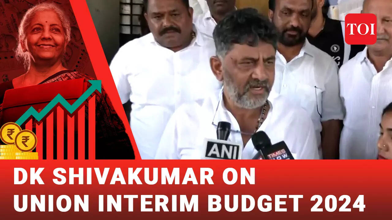 Karnataka Deputy CM DK Shivakumar On Union Interim Budget 2024 | Budget - Times of India Videos