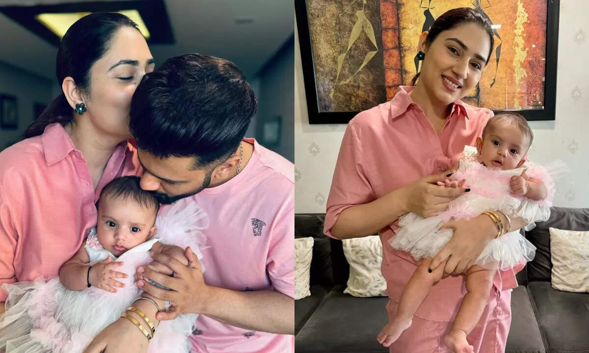 Rahul Vaidya and Disha Parmar share photos with daughter Navya, call ...