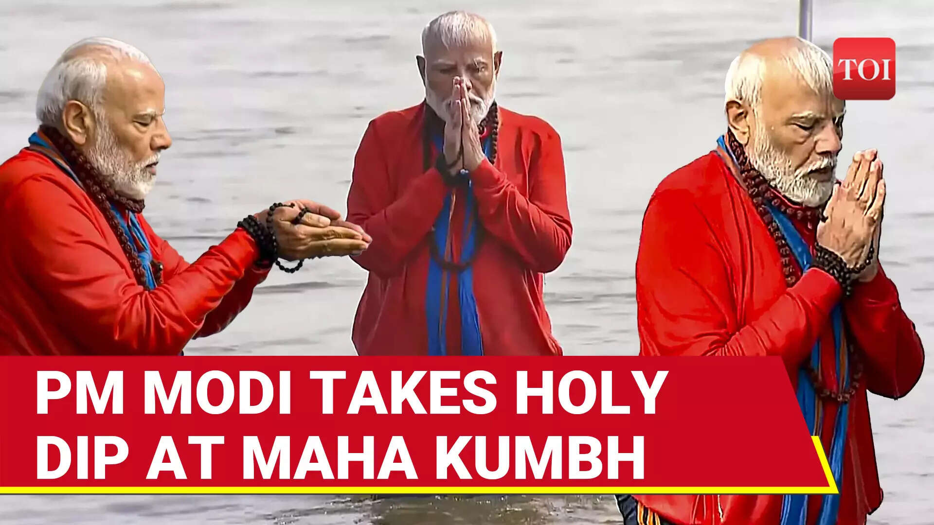 Maha Kumbh 2025: PM Modi Takes Holy Dip In Sangam, Performs Puja Amid ...