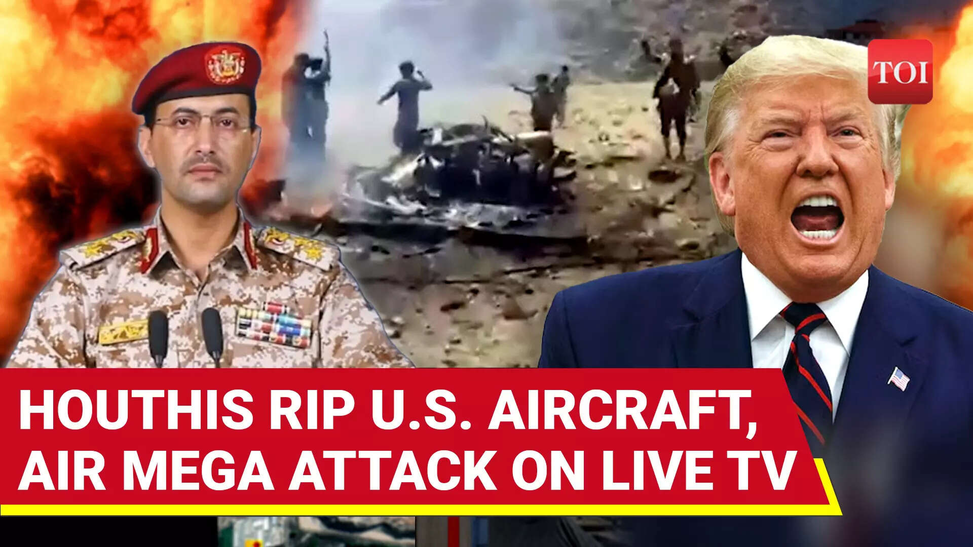 Houthis Flaunt Destroyed US Drone; Dares Trump On LIVE TV After Oil ...
