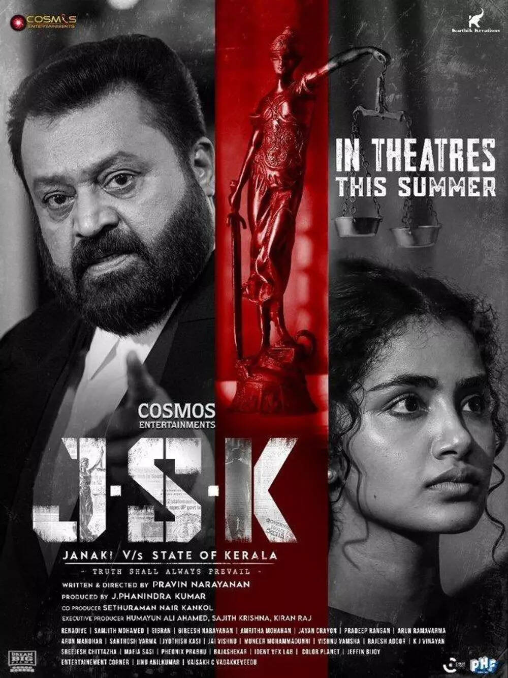 JSK: Janaki V vs State Of Kerala Movie: Showtimes, Review, Songs, Trailer, Posters, News ...