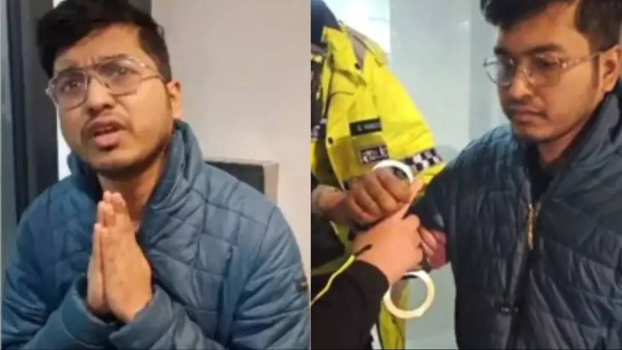 Viral video shows Indian student arrested in UK for online grooming ...