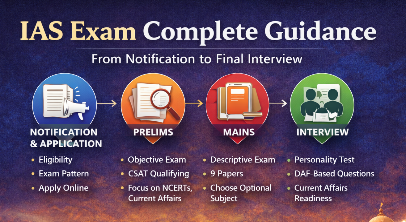 IAS Exam Complete Guidance: From Notification to Final Interview
