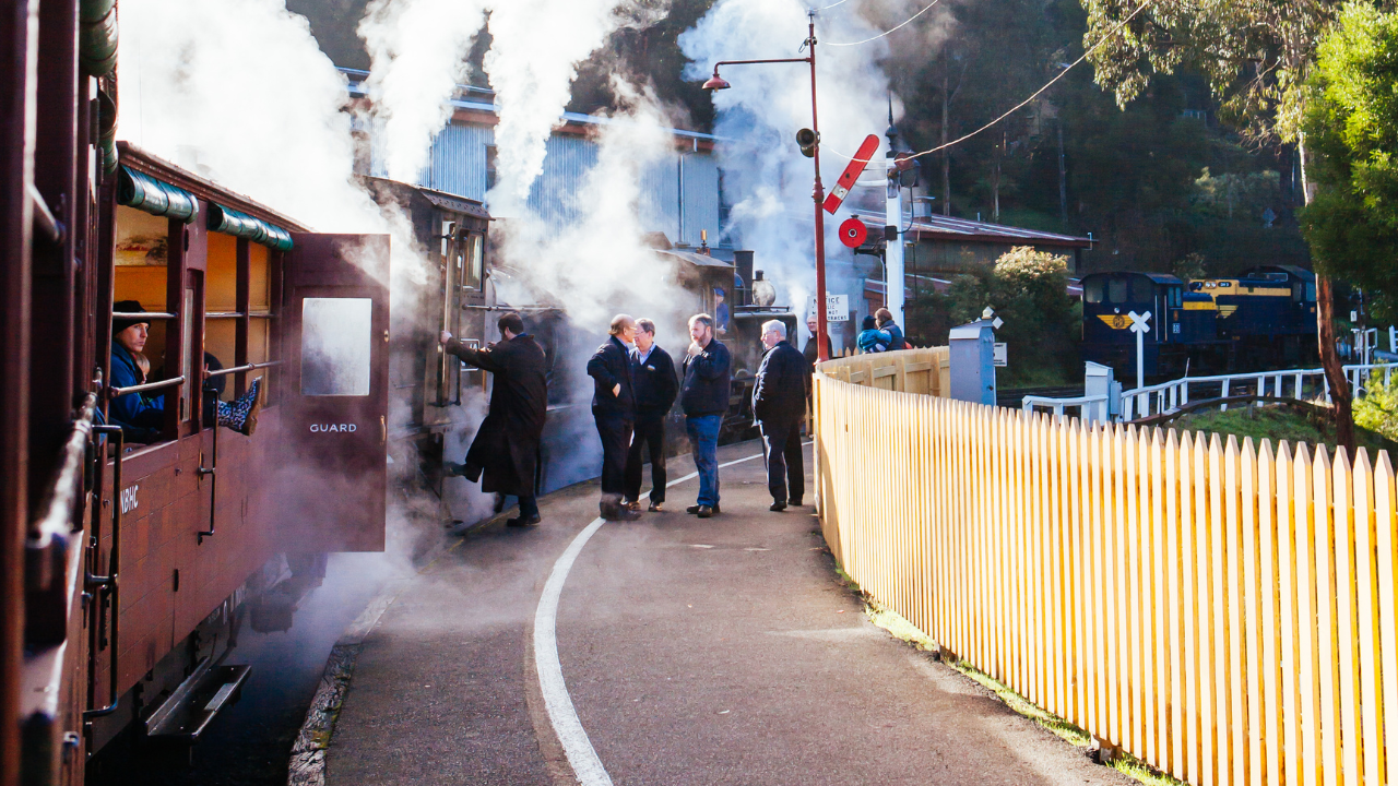 This iconic heritage train lets you ride with your legs hanging out ...