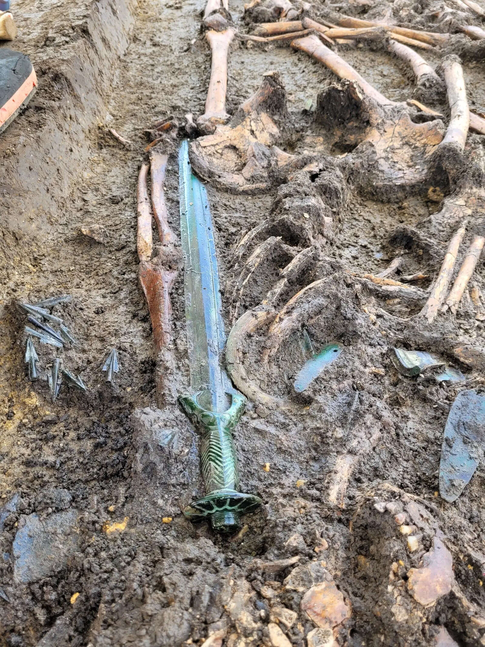 Scientists found a hidden Bronze Age sword deposit in Germany, and it ...