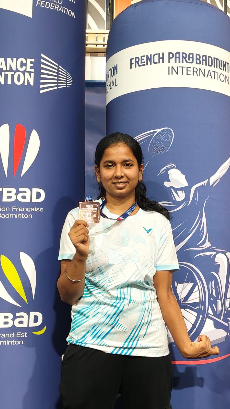 Lohardaga girl bags bronze in doubles at French para badminton meet ...