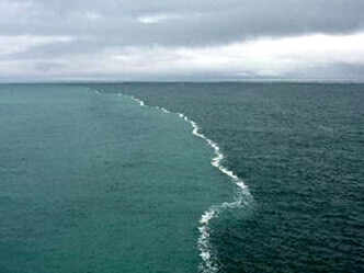 Two Rivers Meet But Dont Mix