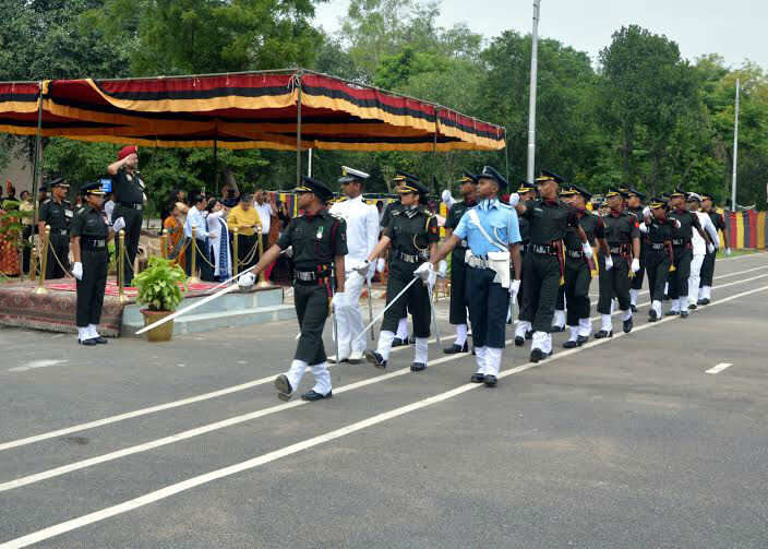 102 armed forces officers pass out from Officers Training College ...