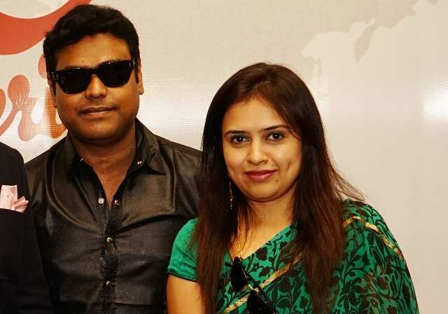 Harris Jayaraj walked in with wife Suma at the luxury expo organised at ...