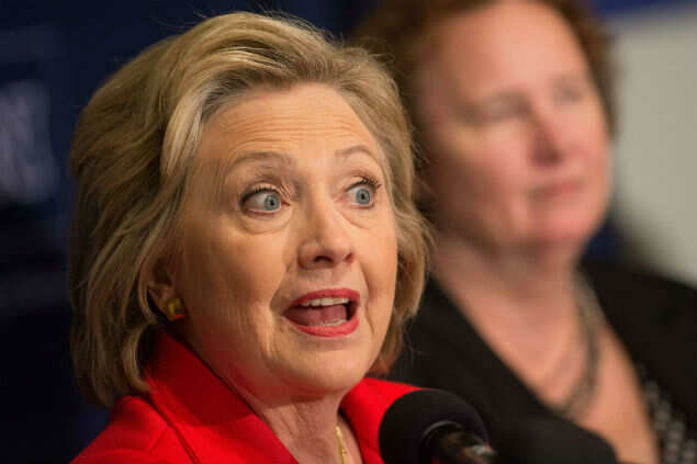 Hillary Clinton barks like a dog to attack Republican rivals - Times of ...