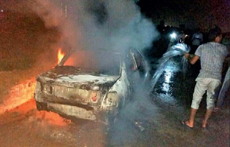 Three friends charred as CNG car catches fire in Gurugram | Gurgaon ...