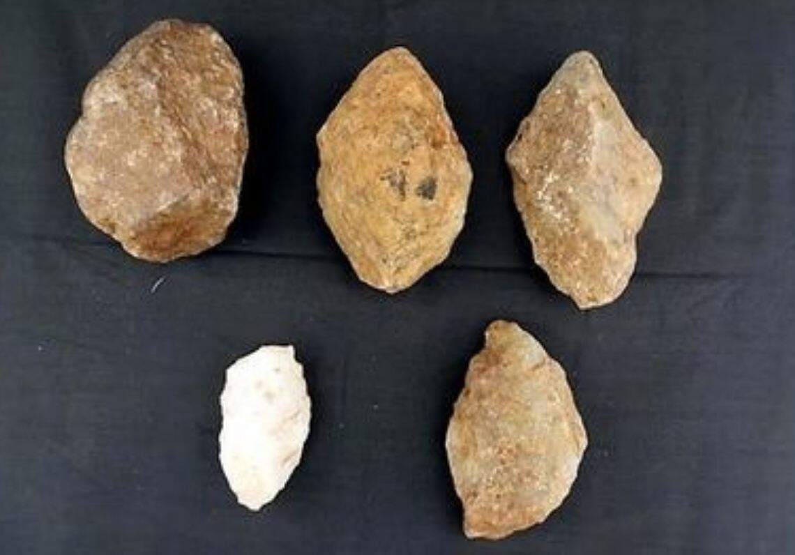 Ancient structures, stone-age tools found | Hyderabad News - Times of India