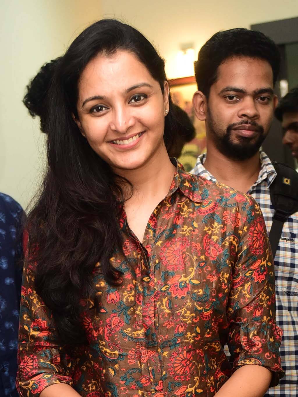 manju warrier: Manju Warrier in a simple look at Villain movie's ...