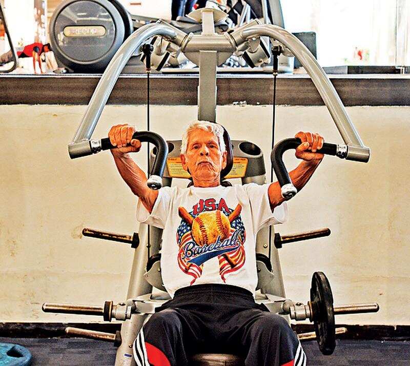 Pumping iron is a daily fix for these older men, and that one 88-year ...